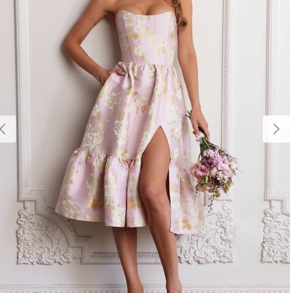 V. Chapman | Dresses | V Chapman Virginia Dress In Lilac Baroque Floral ...